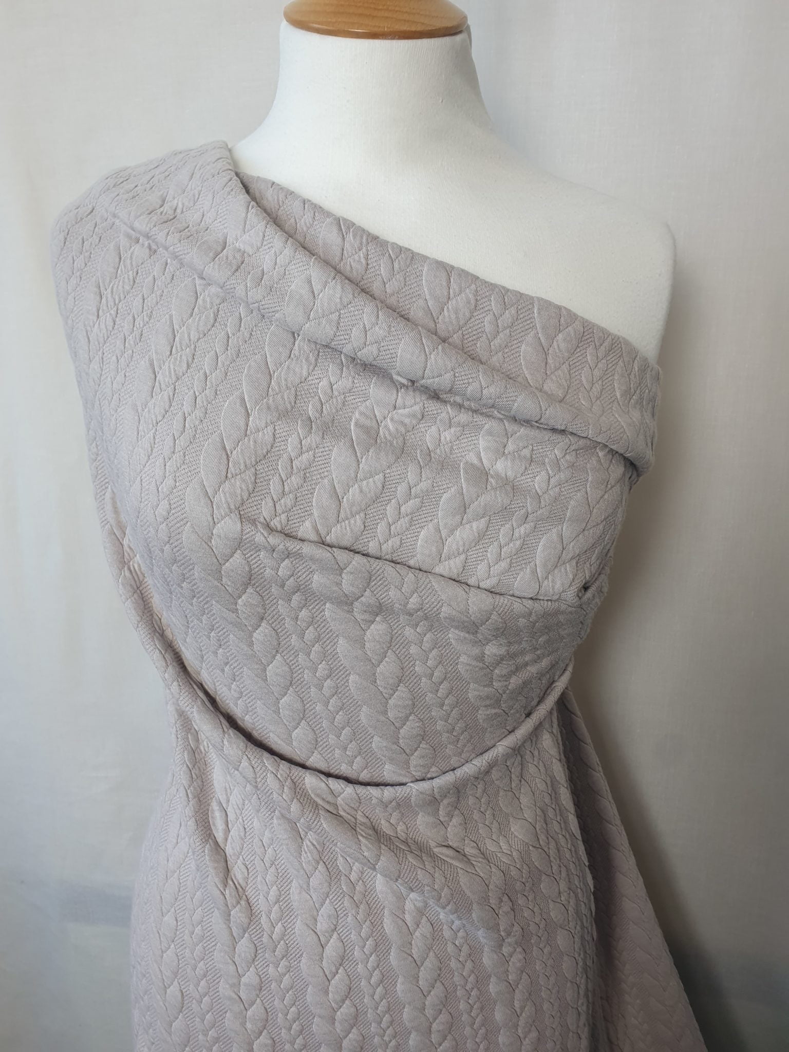 Cable Knit Stretch Jersey - CW Fabrics