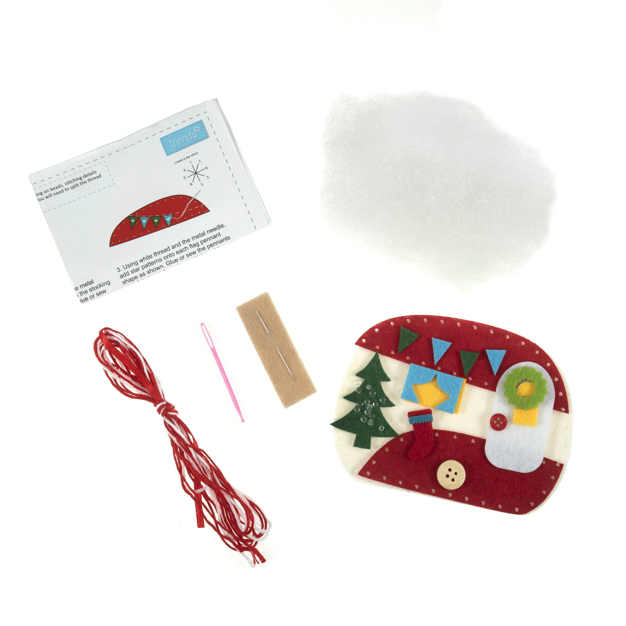 Make your own - Felt Kits Xmas Caravan - CW Fabrics